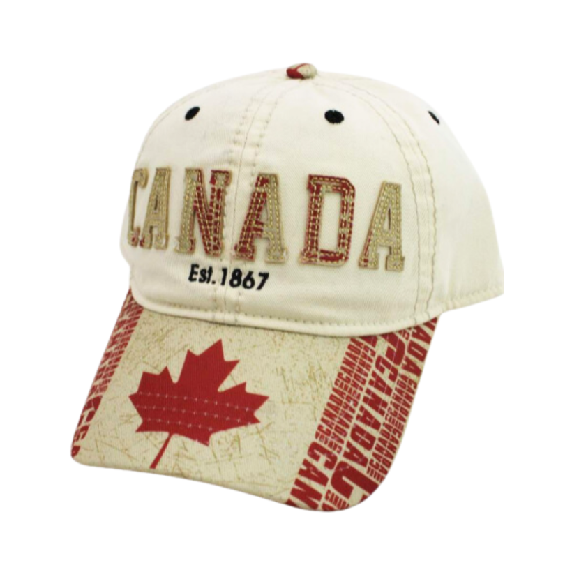 107006_CAP-CANADA-BEIGE WRED ML – Canadian Museum of History Boutique