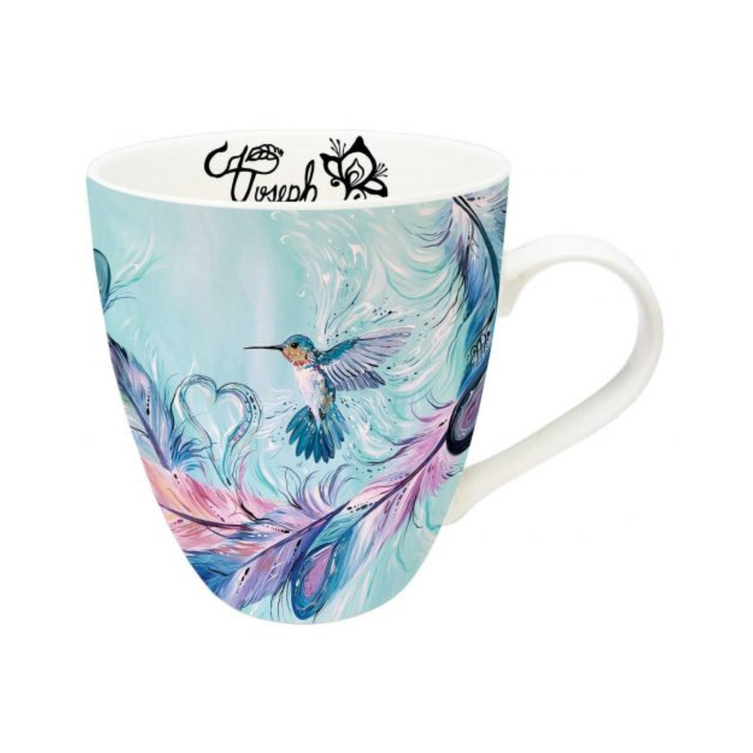 600070_MUG-HUMMINGBIRD FEA-JOS – Canadian Museum of History Boutique