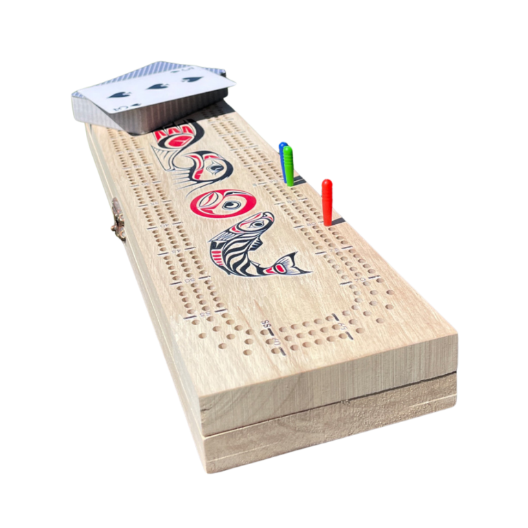 Eagle and Salmon Cribbage Board – Canadian Museum of History Boutique
