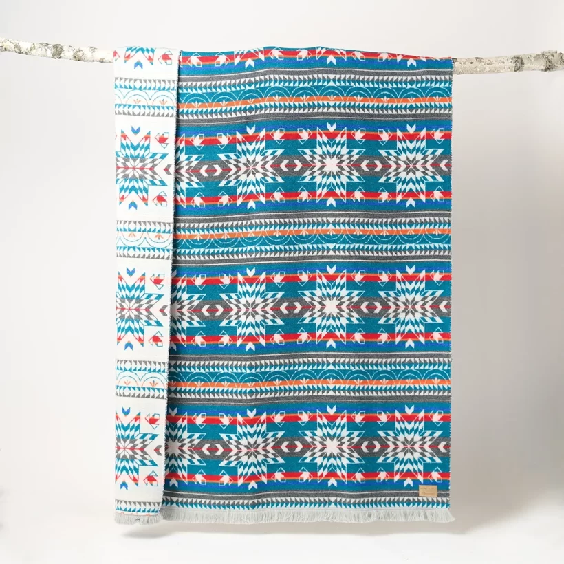 Nibi Reversible Blanket By Mini Tipi Canadian Museum Of History Boutique